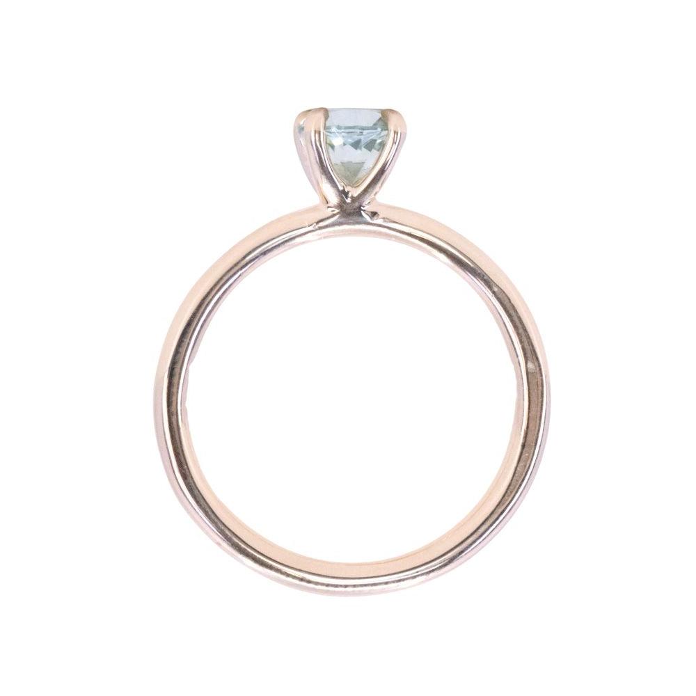 0.83ct Round Light Blue Untreated Montana Sapphire Classic 4 Prong Sol – Anueva Jewelry