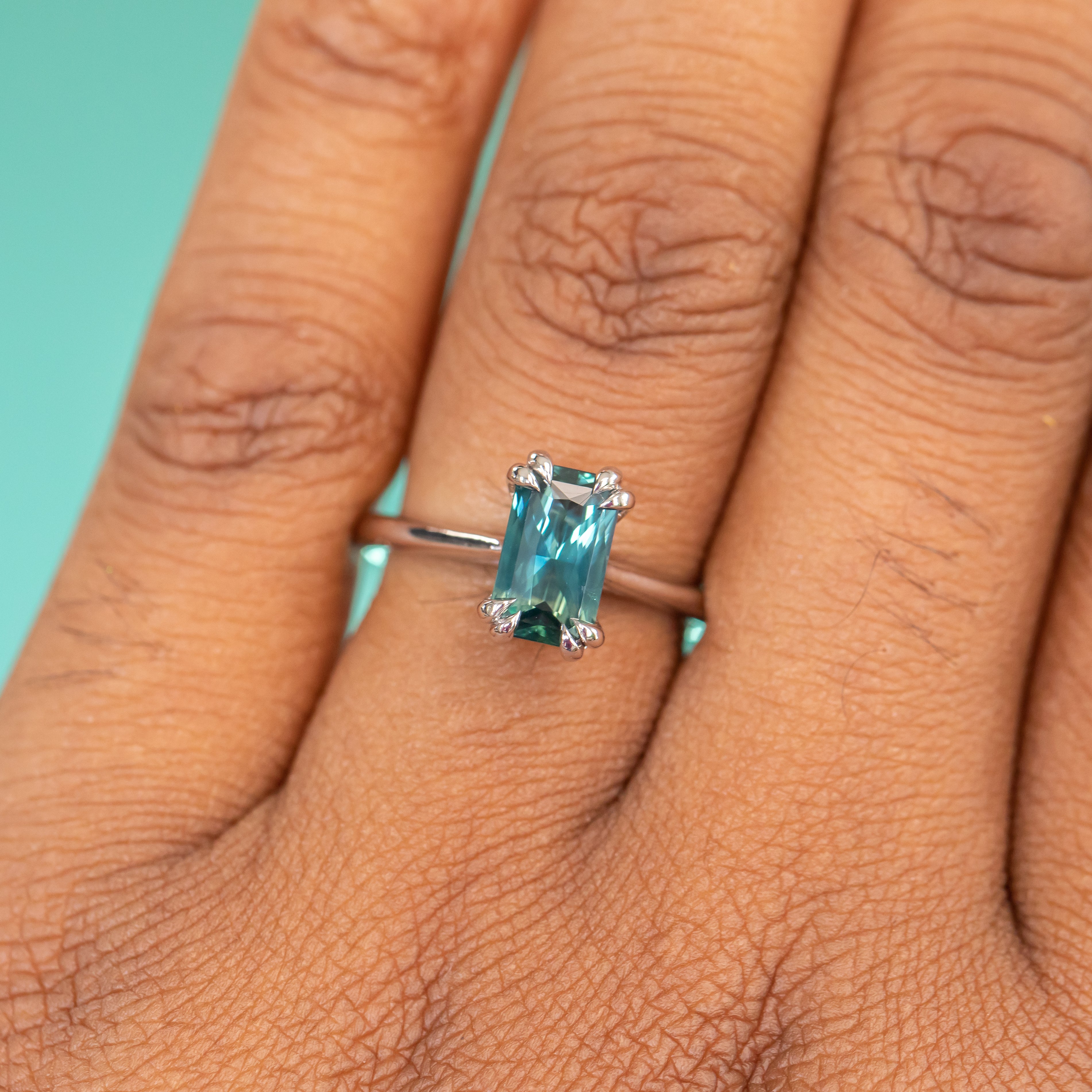 Classic Cathedral Double Prong Solitaire, Stackable - Setting – Anueva ...