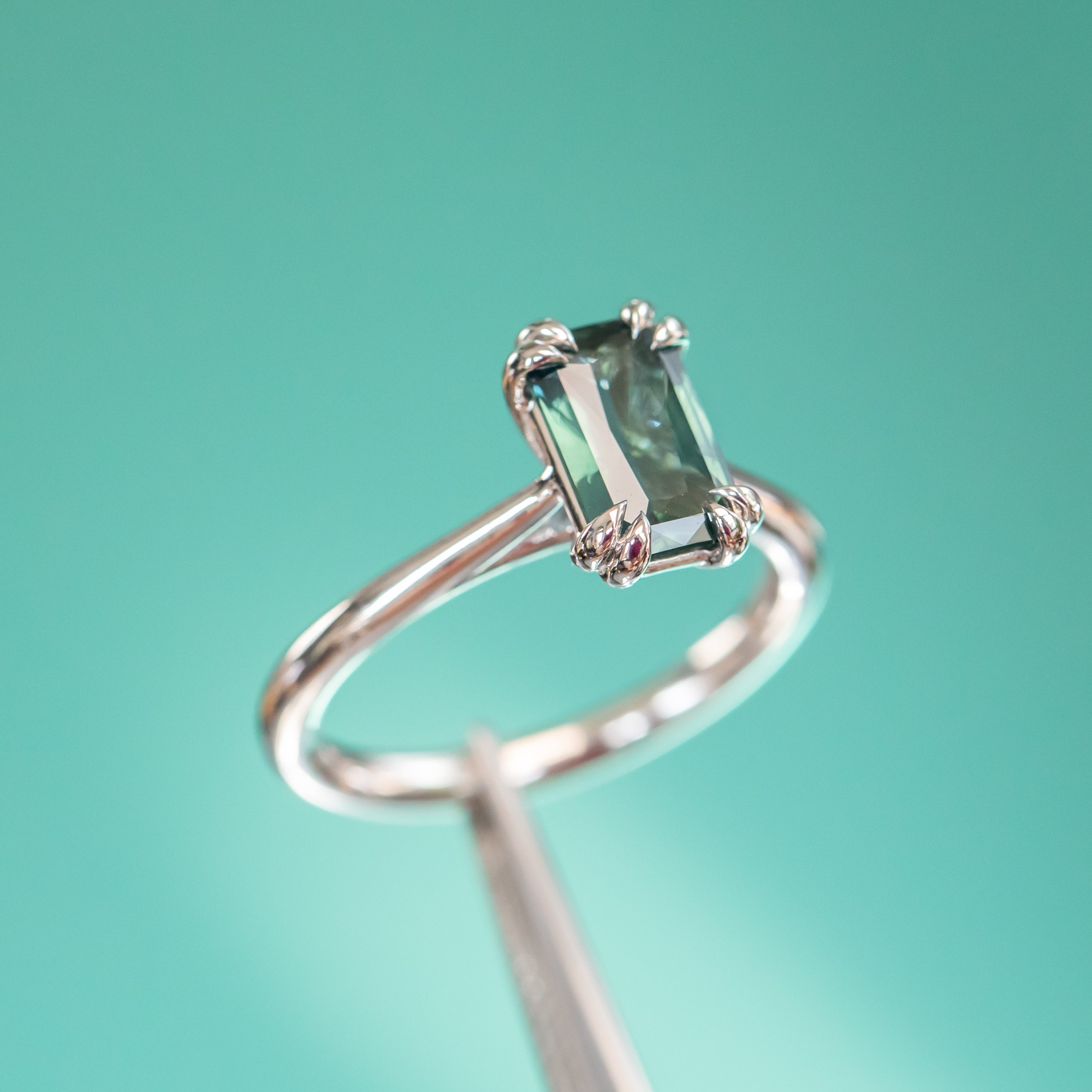 Classic Cathedral Double Prong Solitaire, Stackable - Setting – Anueva ...