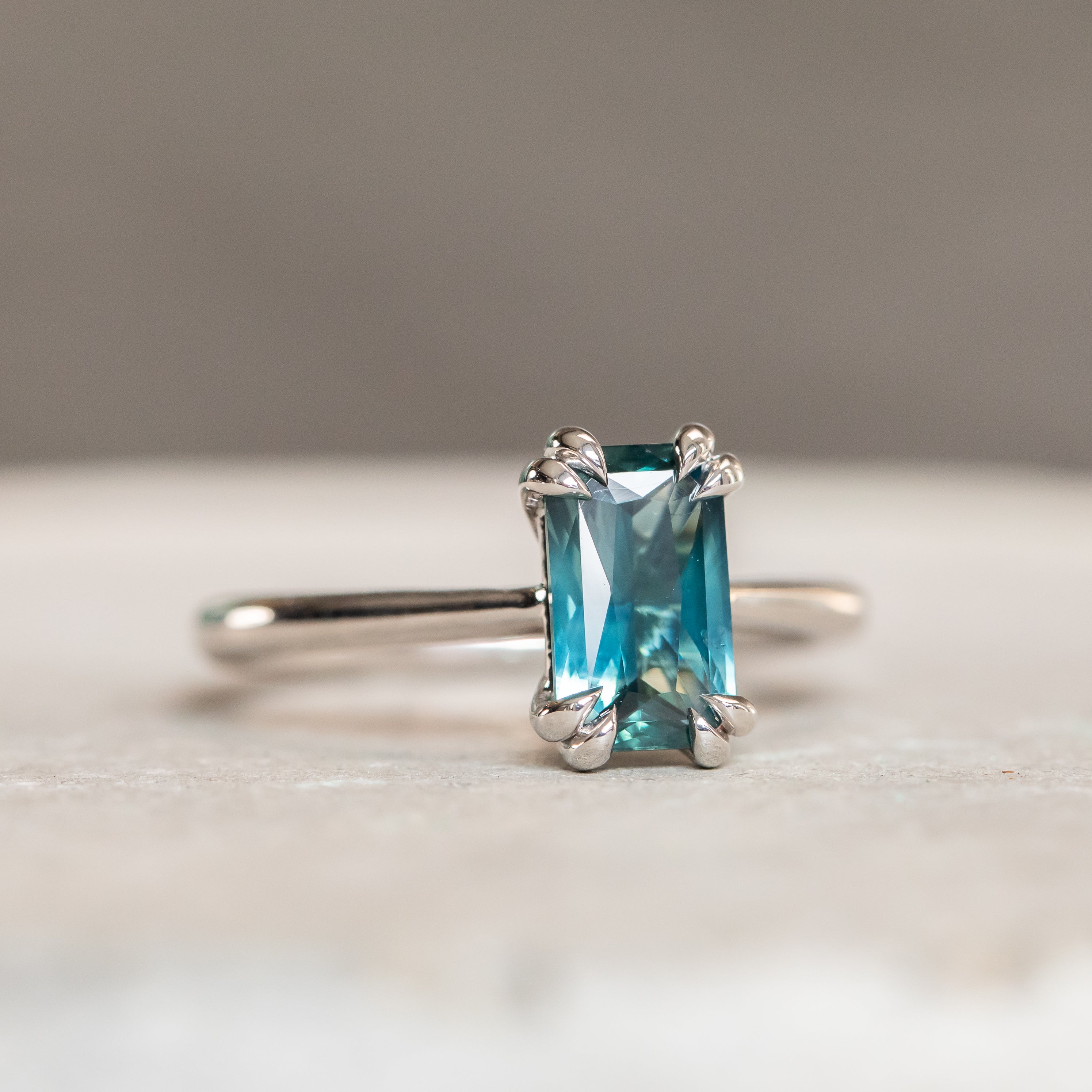 Classic Cathedral Double Prong Solitaire, Stackable - Setting – Anueva ...