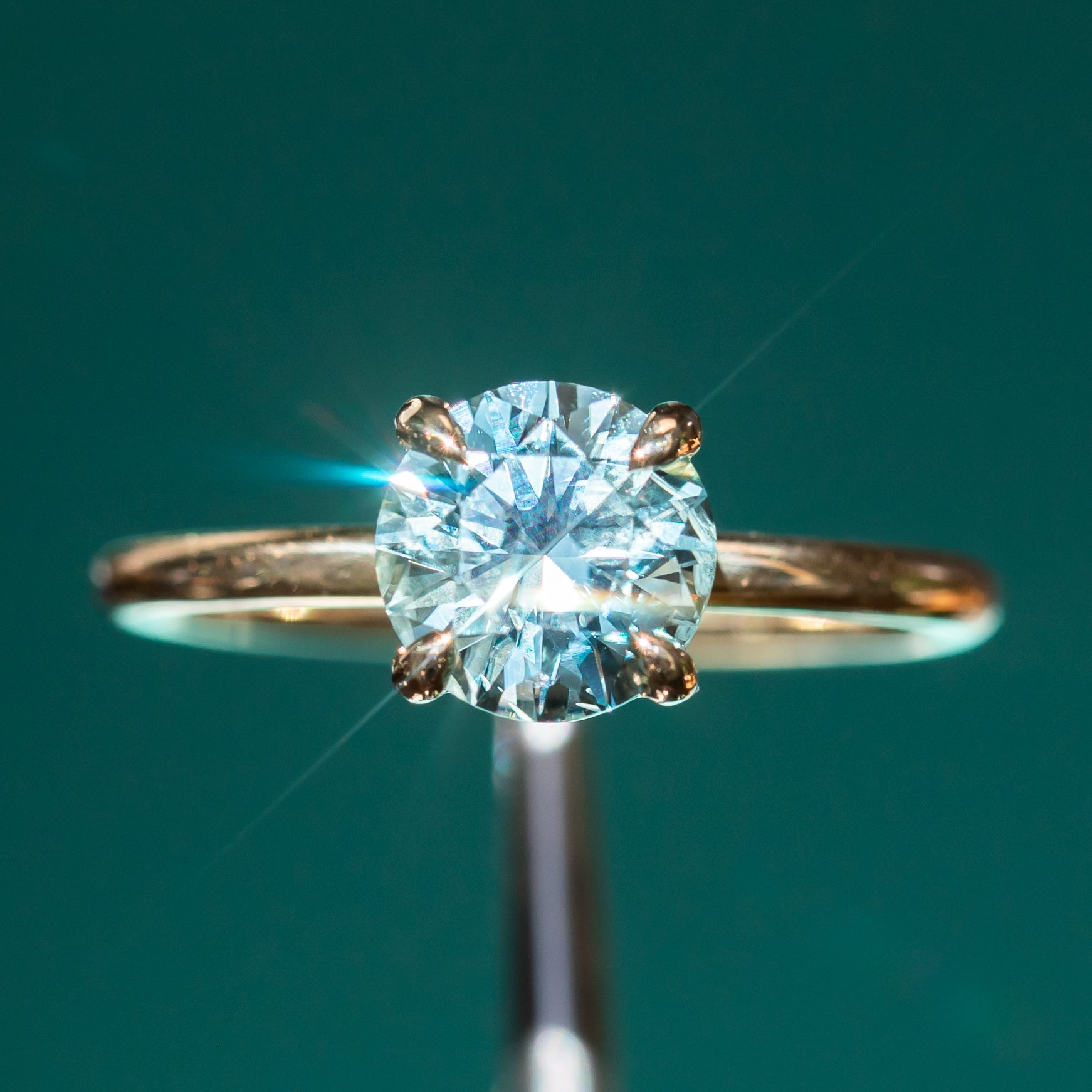 Plain Classic 4-Prong Solitaire, Stackable - Setting – Anueva Jewelry