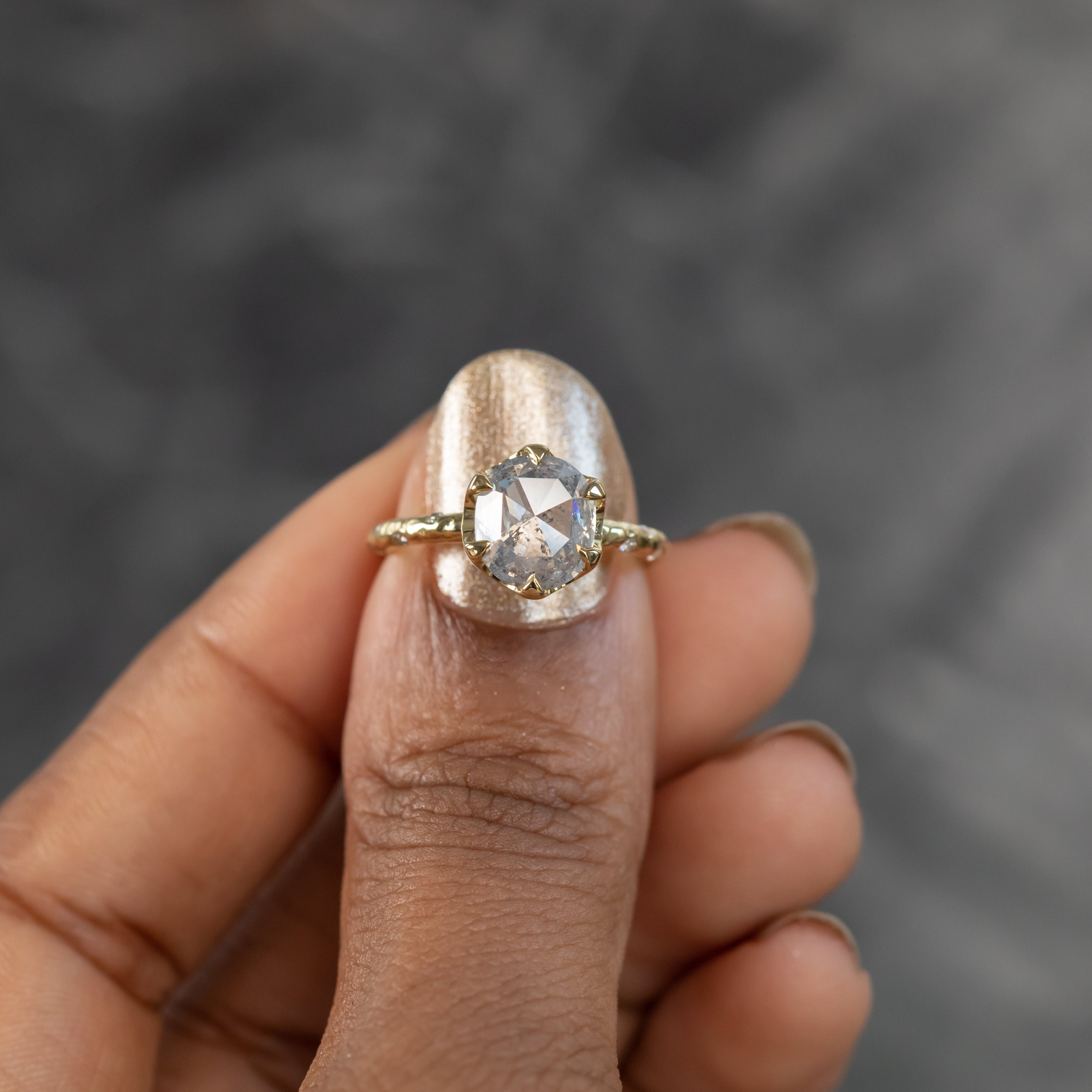Low Profile Six Prong Solitaire- Setting – Anueva Jewelry
