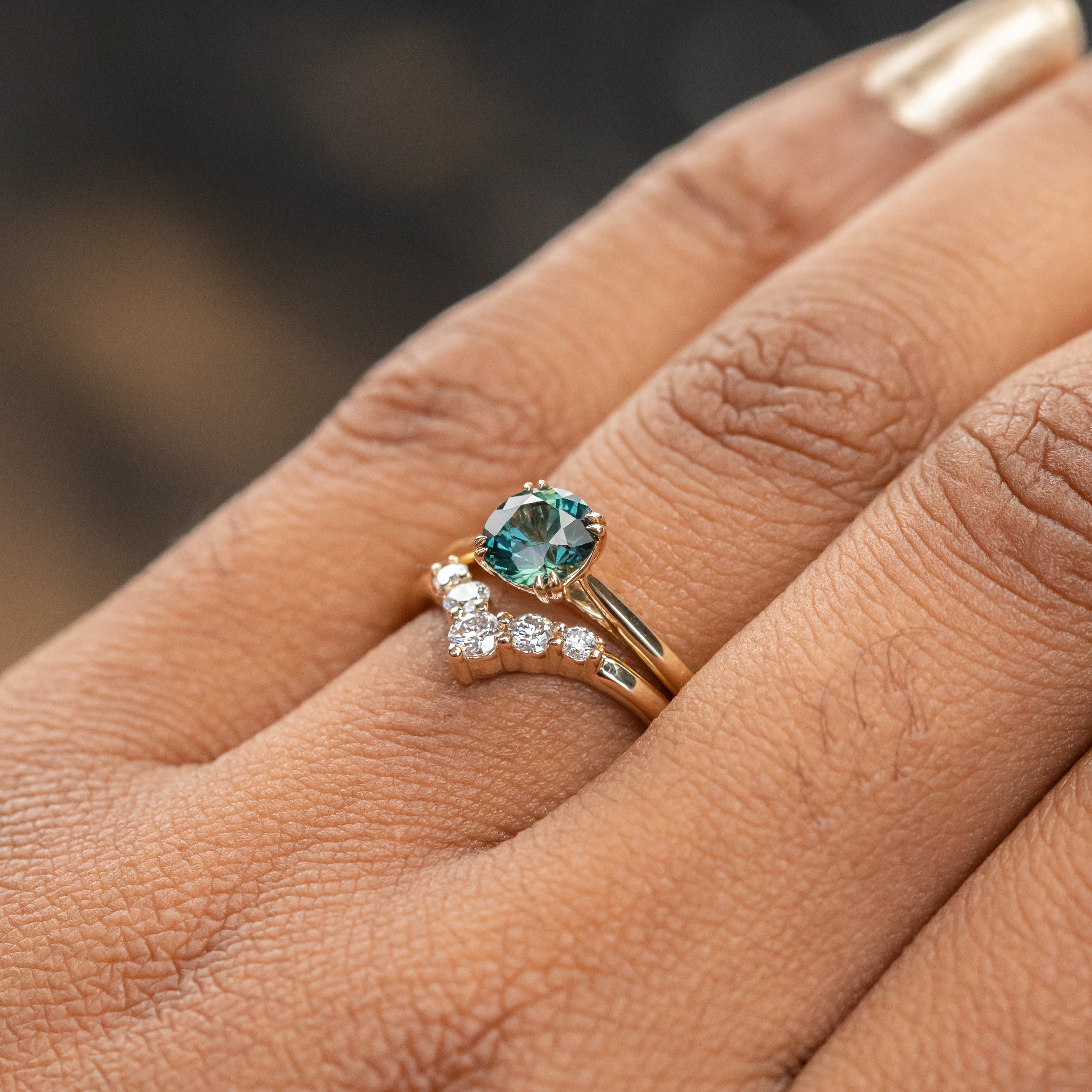 Classic Cathedral Double Prong Solitaire, Stackable - Setting – Anueva ...