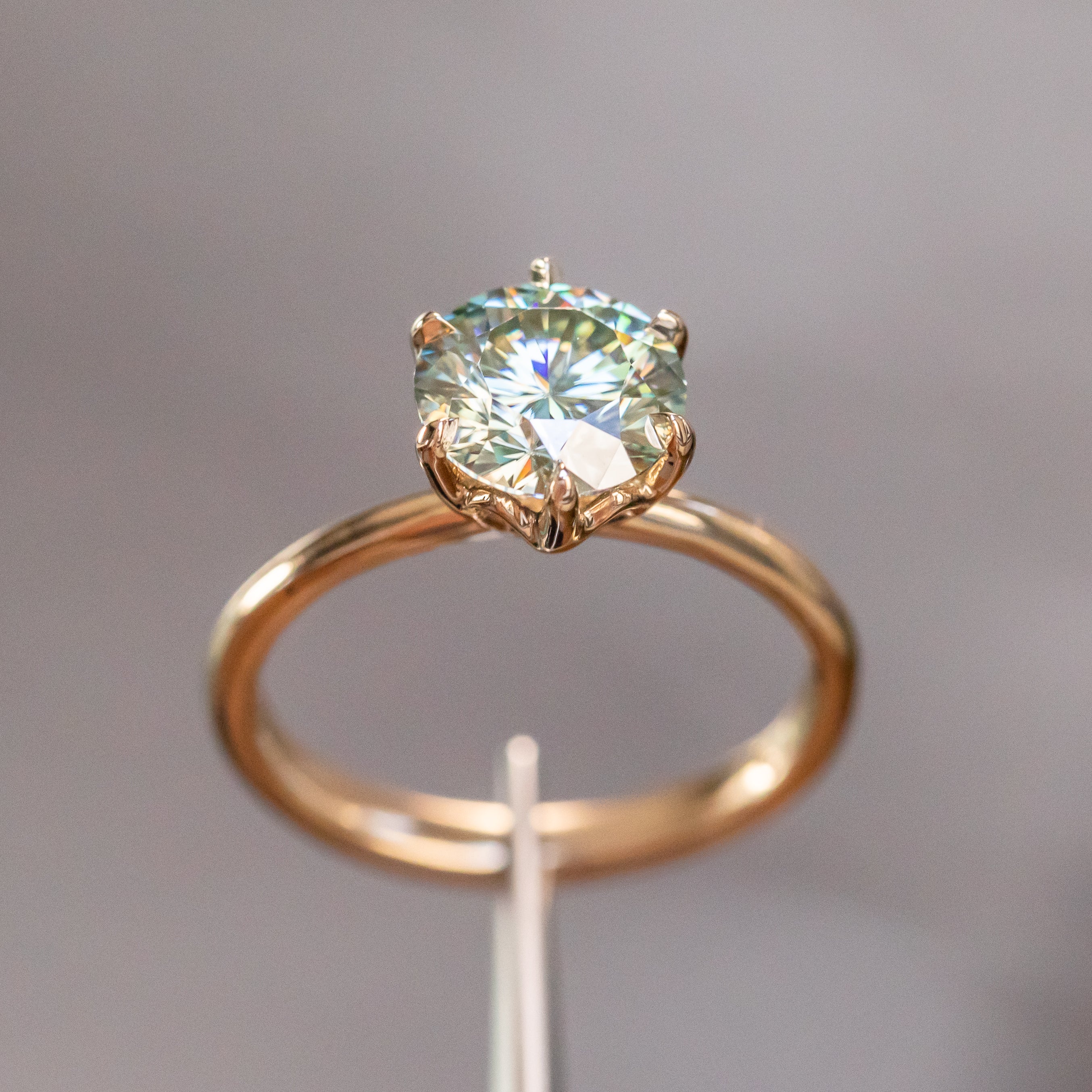 Lotus Six Prong Solitaire, Stackable -Setting – Anueva Jewelry