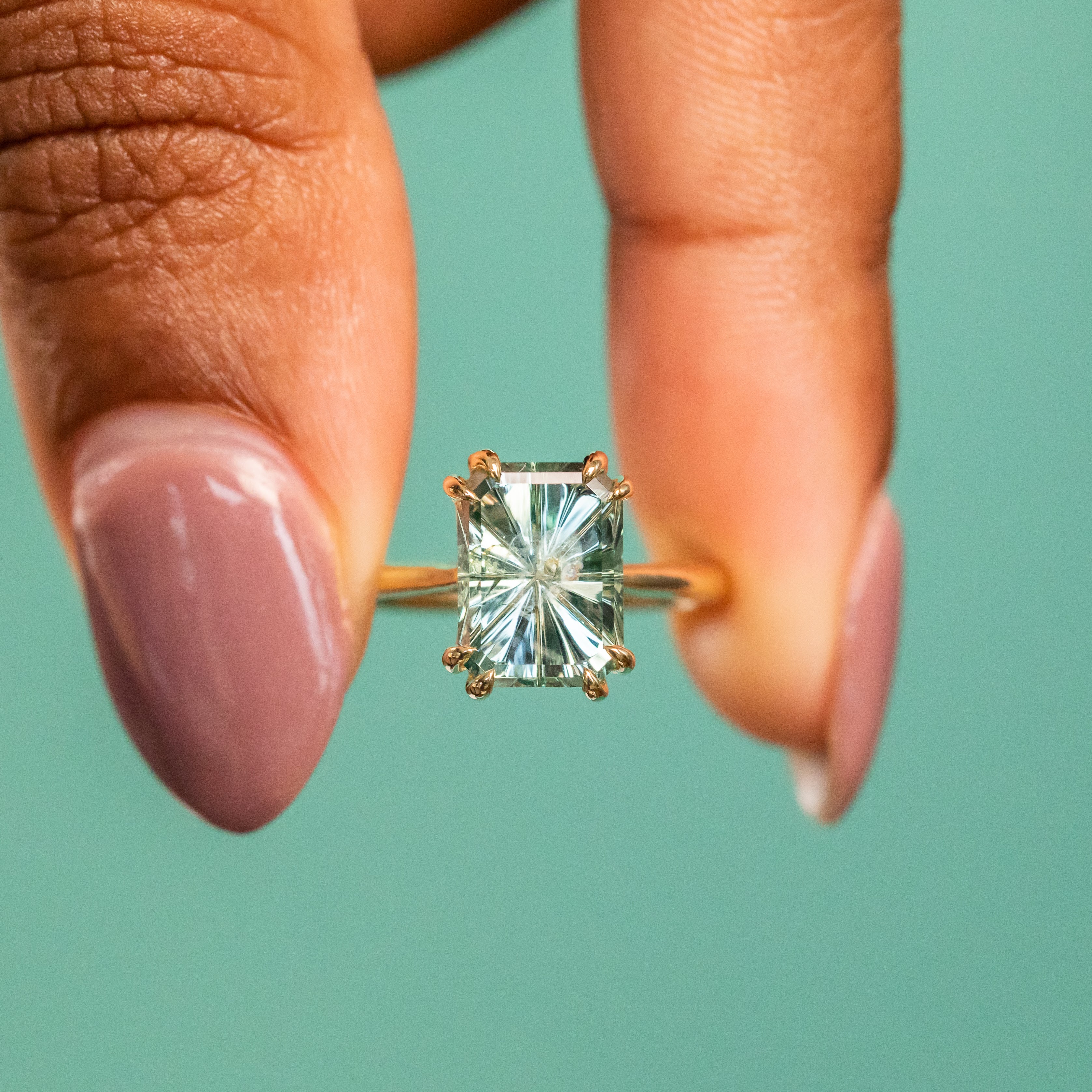 Classic Cathedral Double Prong Solitaire, Stackable - Setting – Anueva ...