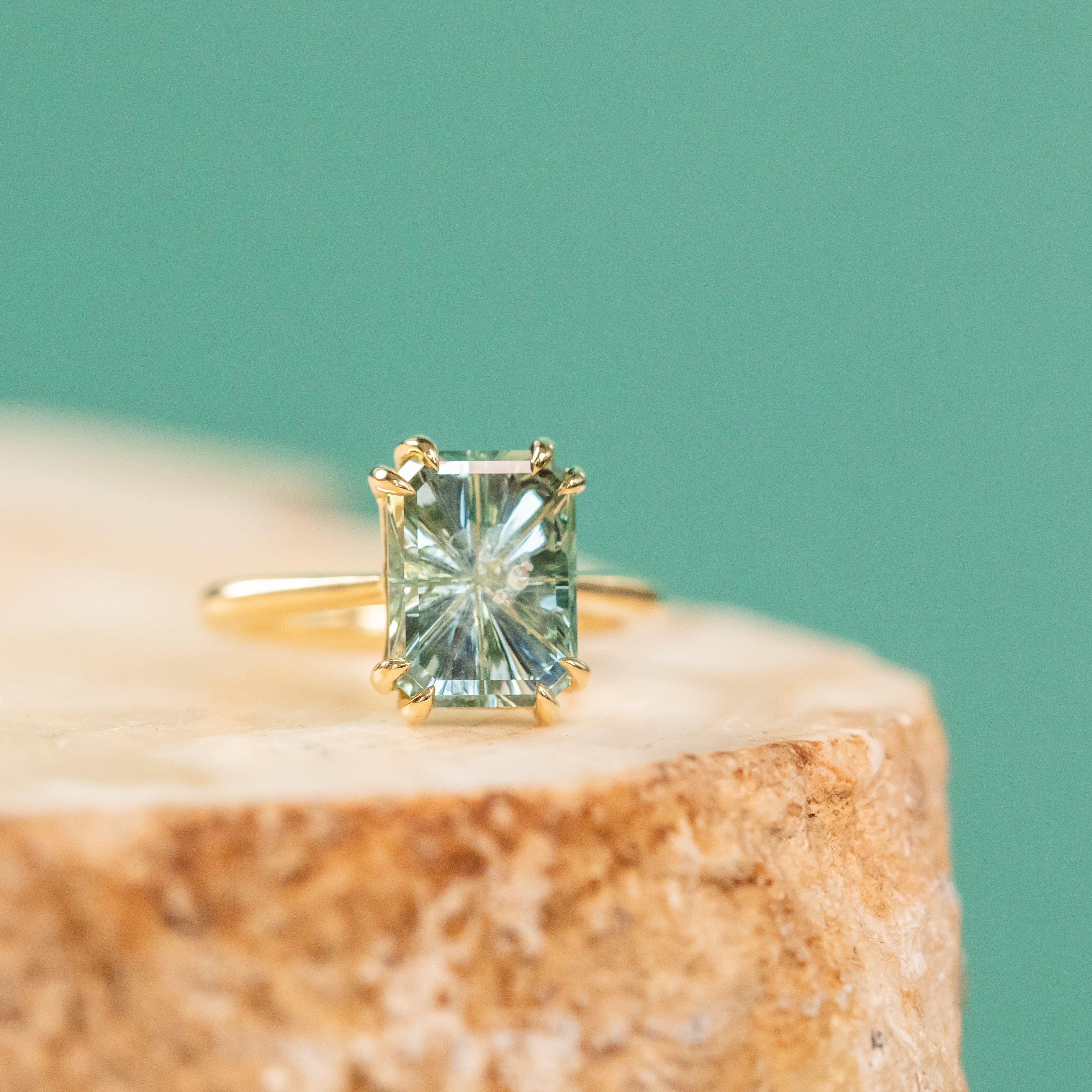 Classic Cathedral Double Prong Solitaire, Stackable - Setting – Anueva ...