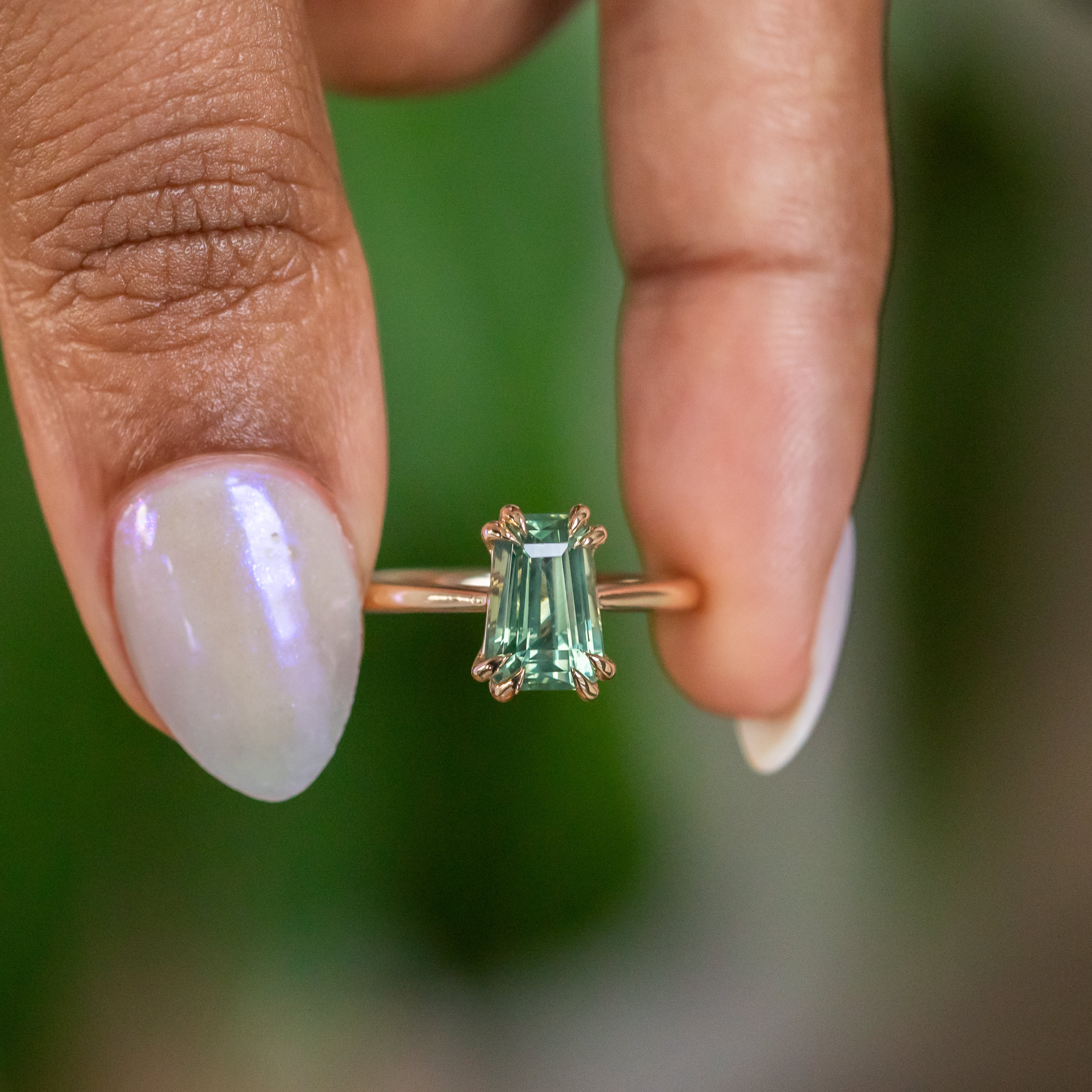 Classic Cathedral Double Prong Solitaire, Stackable - Setting – Anueva ...