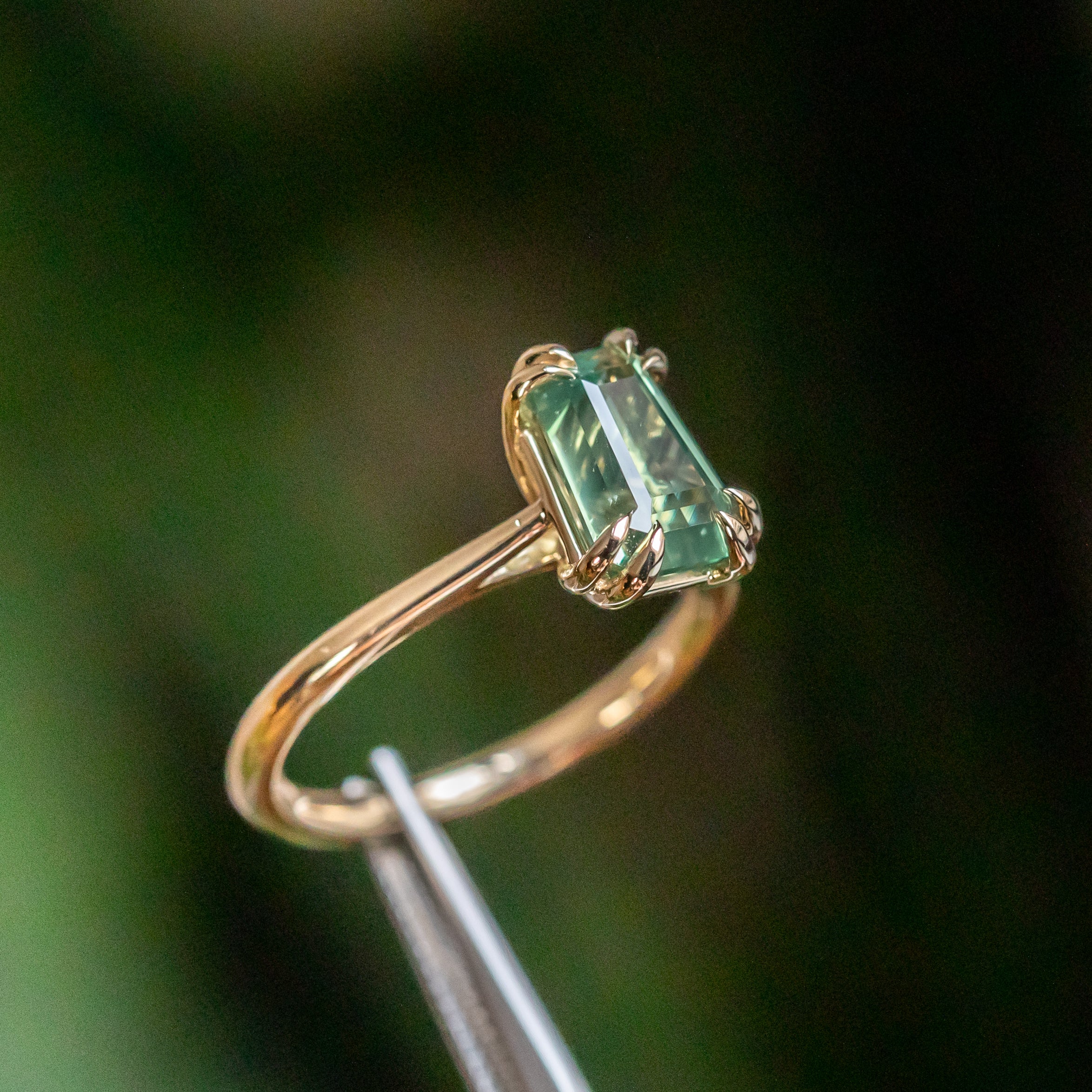 Classic Cathedral Double Prong Solitaire, Stackable - Setting – Anueva ...