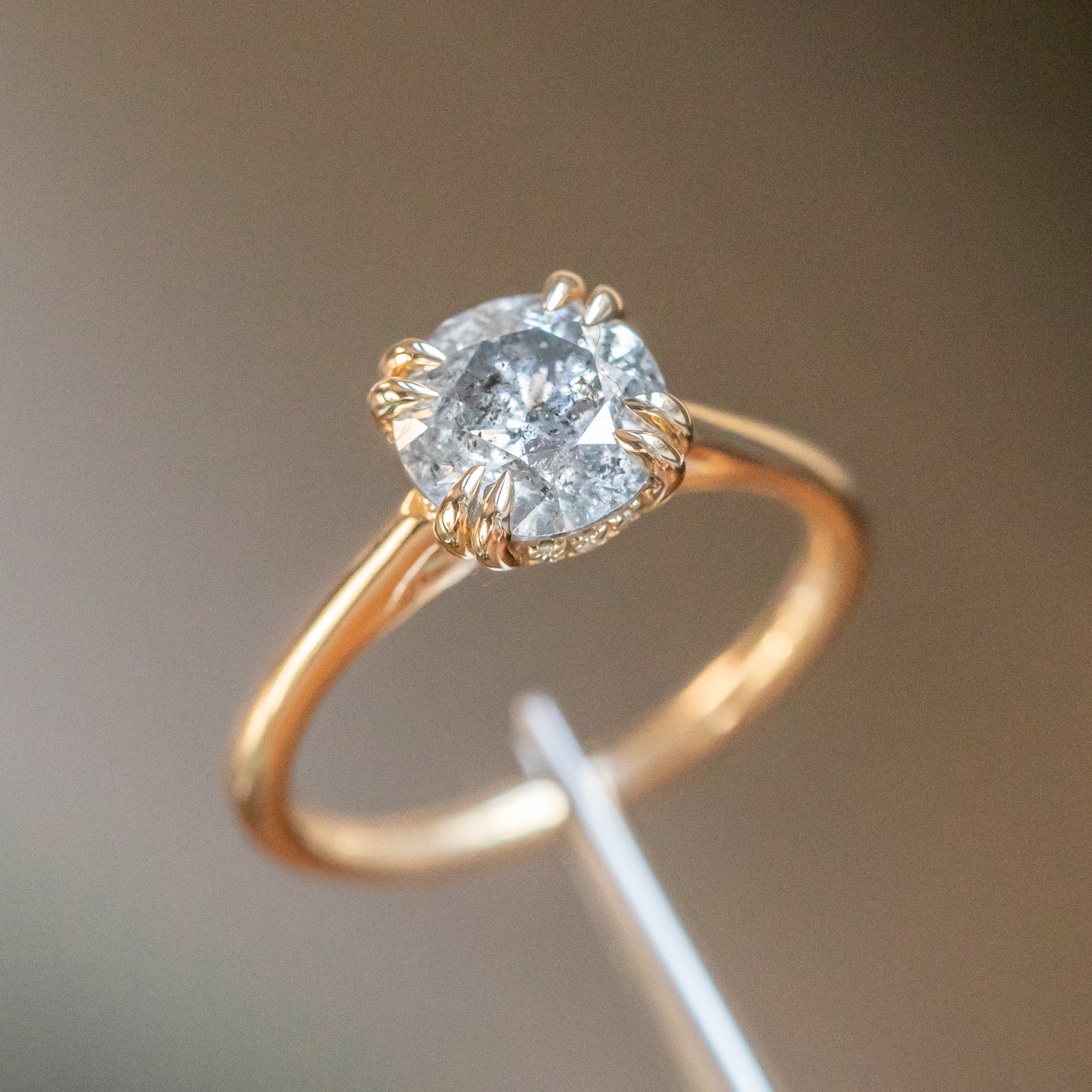 Hidden Halo Double Prongs, Stackable - Setting – Anueva Jewelry