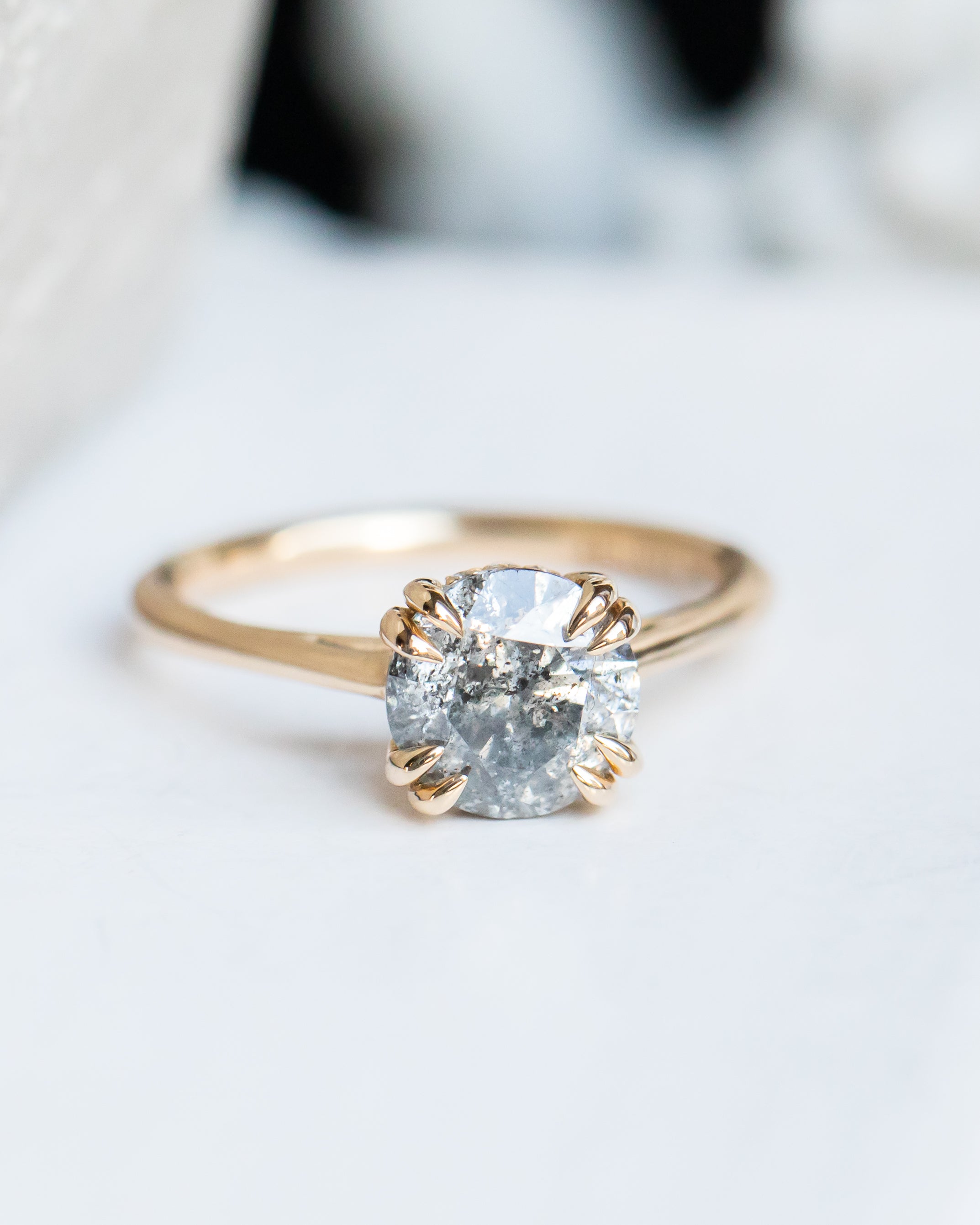 Hidden Halo Double Prongs, Stackable - Setting – Anueva Jewelry