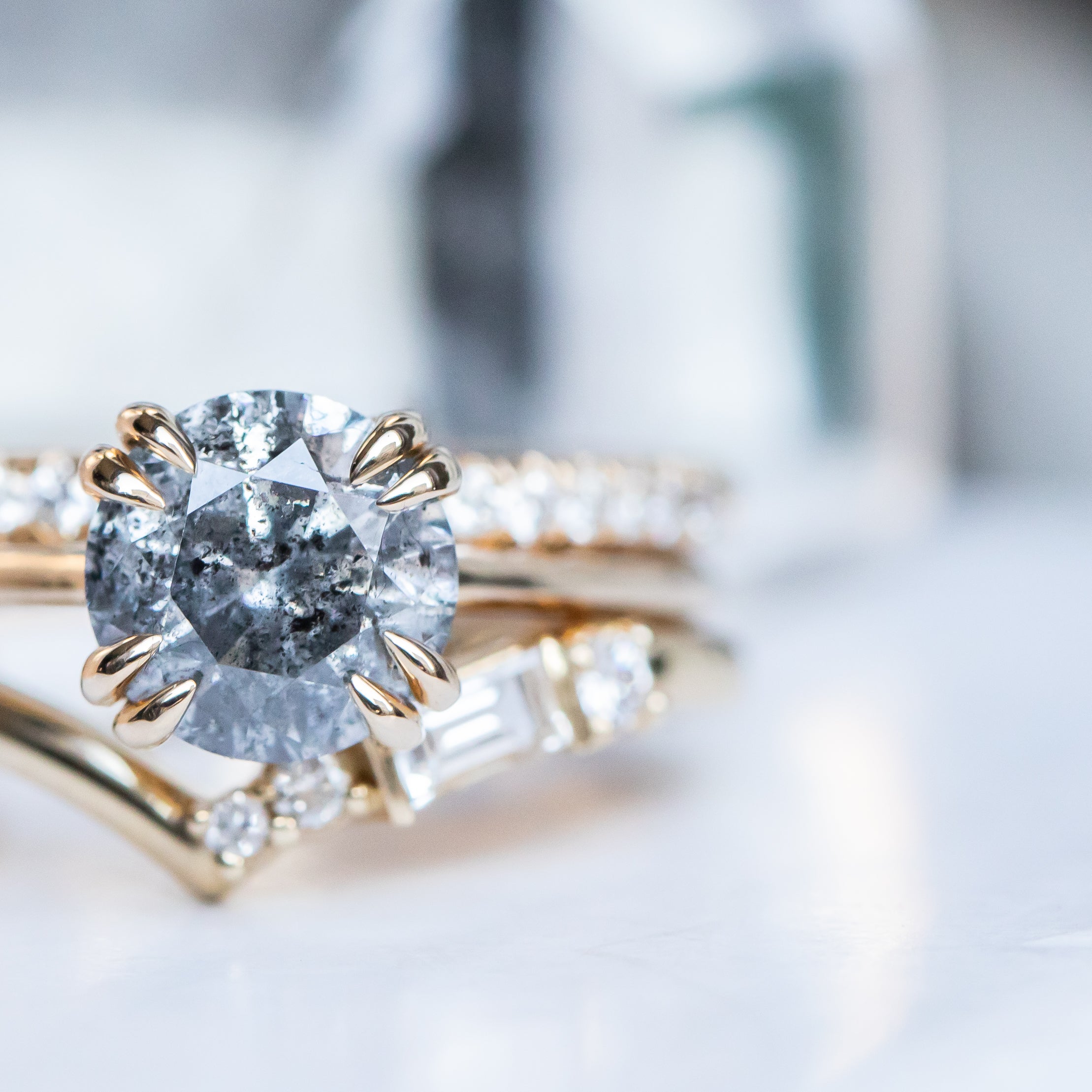 Hidden Halo Double Prongs, Stackable - Setting – Anueva Jewelry