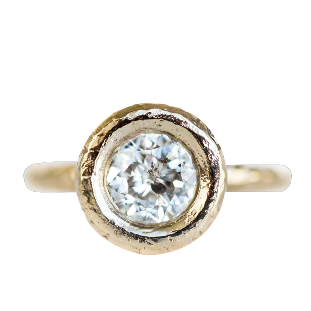 Chunky Bezel Solitaire, Stackable - Setting – Anueva Jewelry
