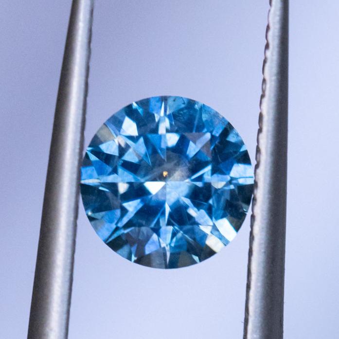 1.40CT ROUND PRECISION CUT MONTANA SAPPHIRE, MEDIUM OCEAN BLUE TEAL, 6 ...