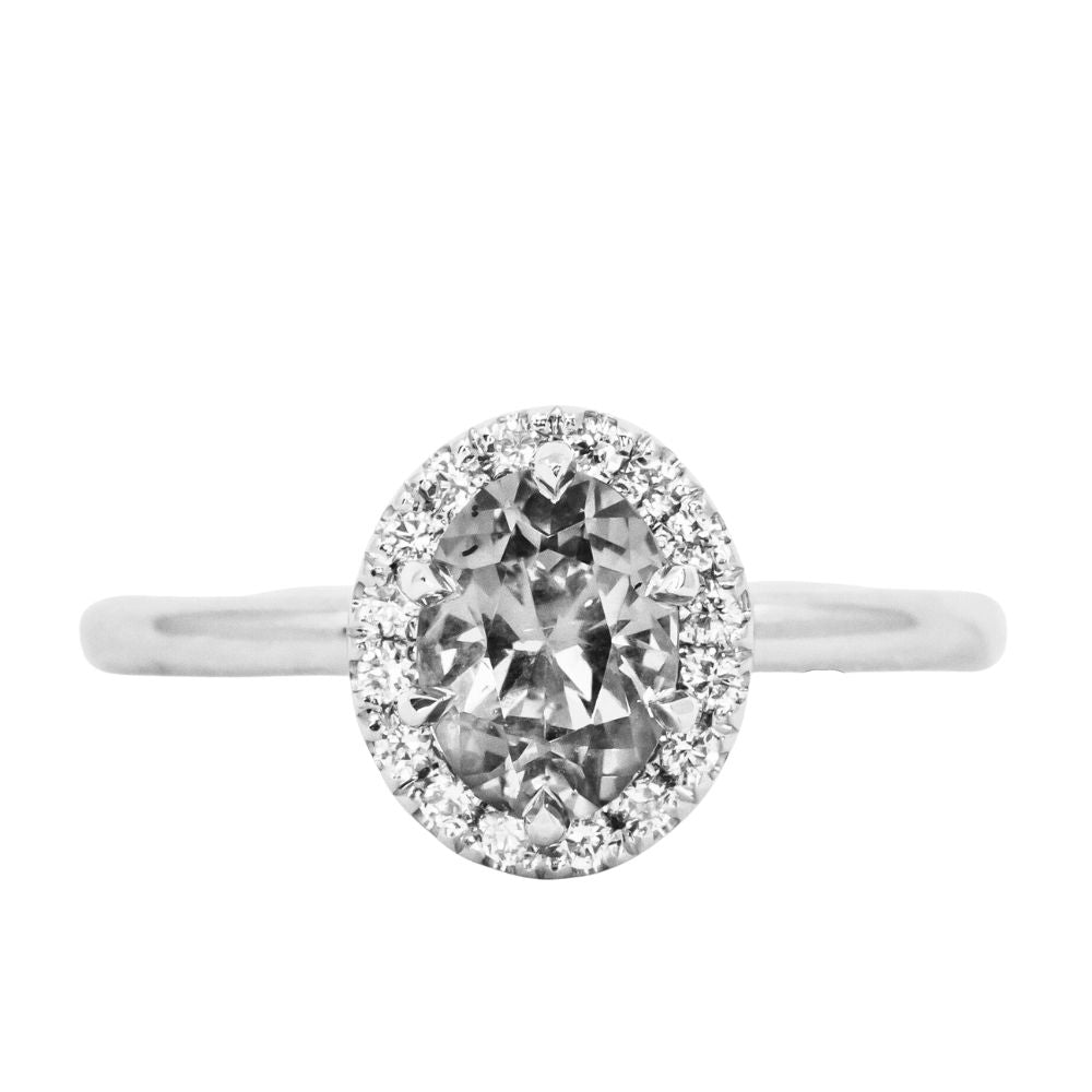 Prong Set Diamond Halo, Stackable - Setting – Anueva Jewelry