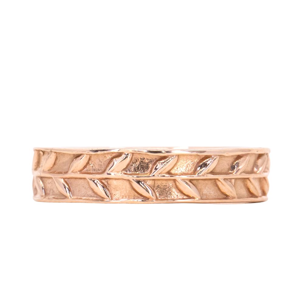Vine Band - Patterned, Antique-Inspired Unisex Band – Anueva Jewelry