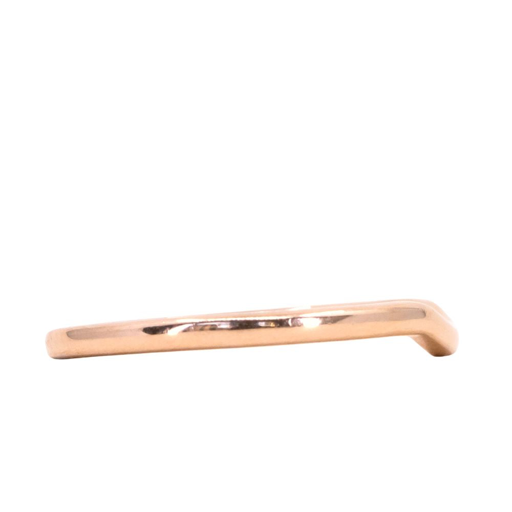 Petite Contour Wedding Band - Women's Plain Curved Wedding Band ...
