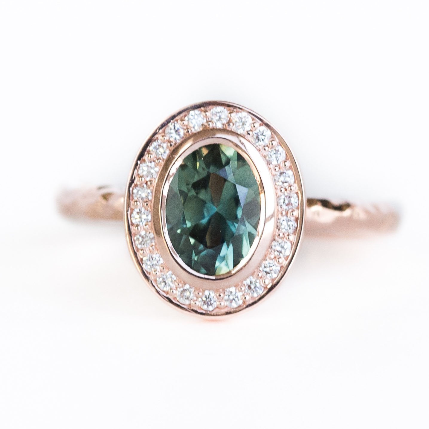 Bezel Set Diamond Halo, Stackable - Setting – Anueva Jewelry